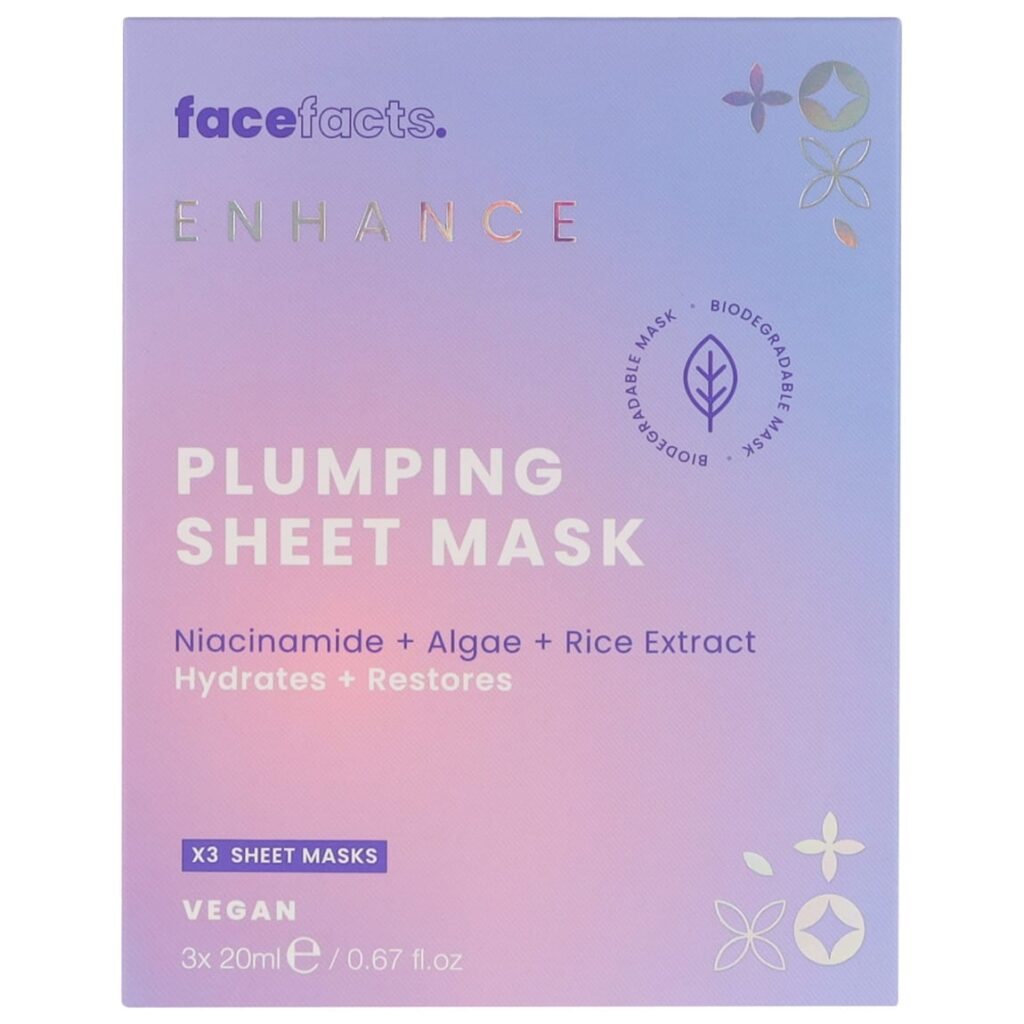 Face Facts Enhance Plumping Sheet Masks - 1 Sheet | Thebeautyprismng.com