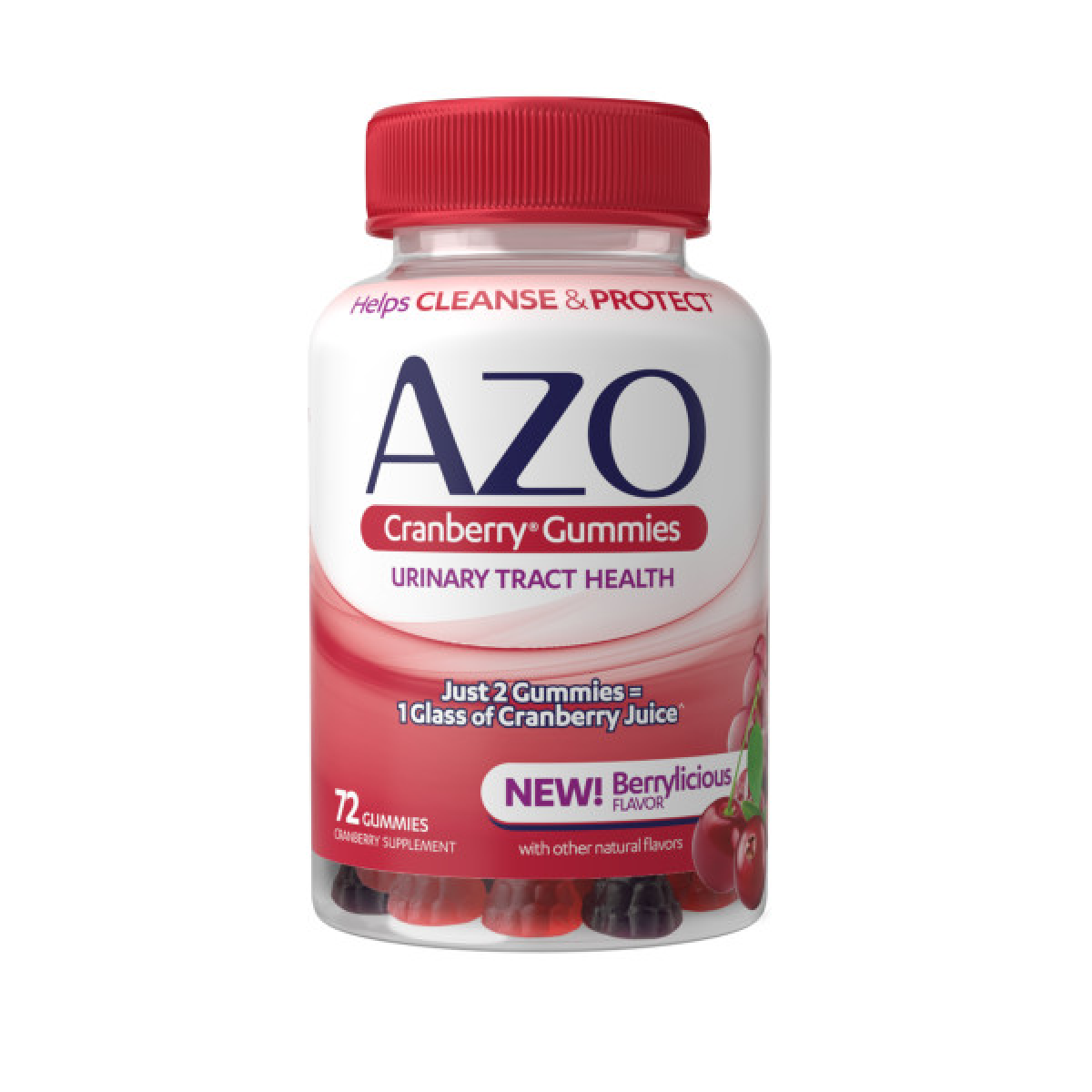 AZO Cranberry Urinary Tract Health Gummies - 72 | Thebeautyprismng.com