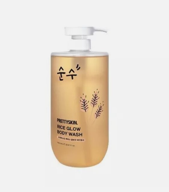 PRETTYSKIN -Rice Glow Body Wash 33.81 Oz 1000ml | Thebeautyprismng.com