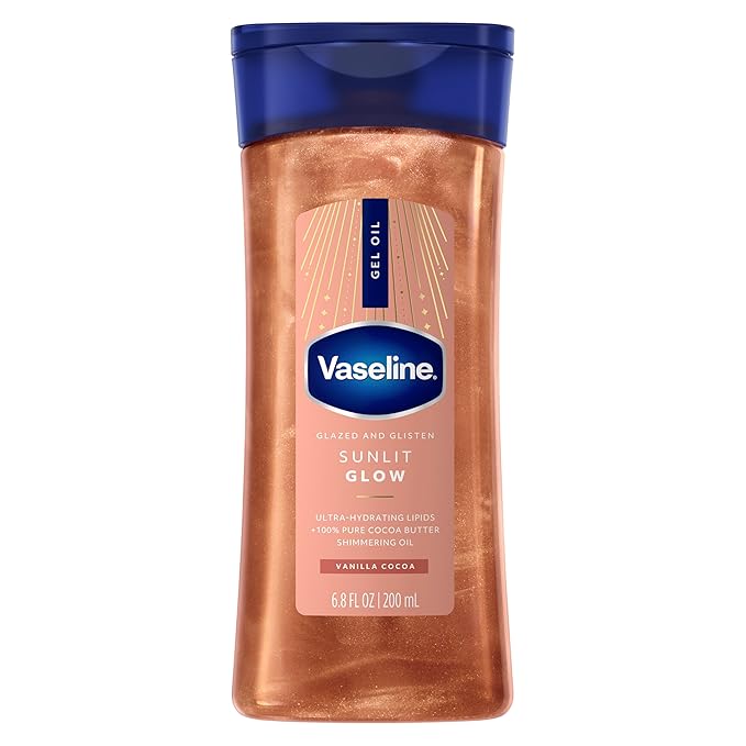 Vaseline Sunlit Glow Body Shimmer Gel Oil - 200ml | Thebeautyprismng.com