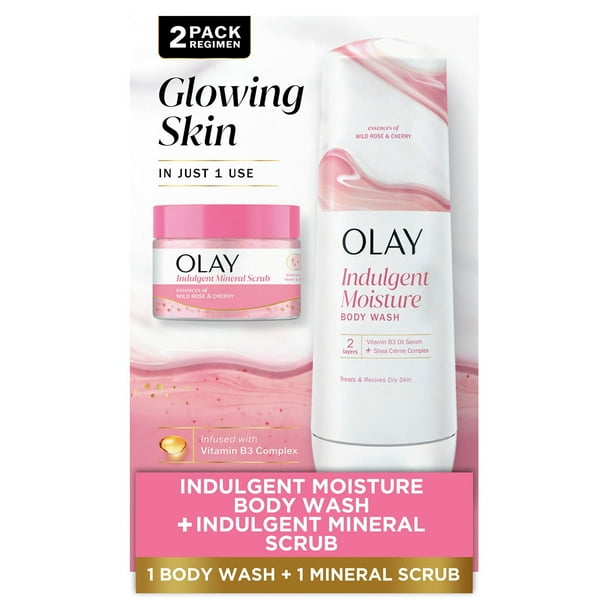 Olay Indulgent Moisture Scrub + Bodywash Duo | Thebeautyprismng.com